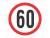 Prometni znak za obletnico 60 let
